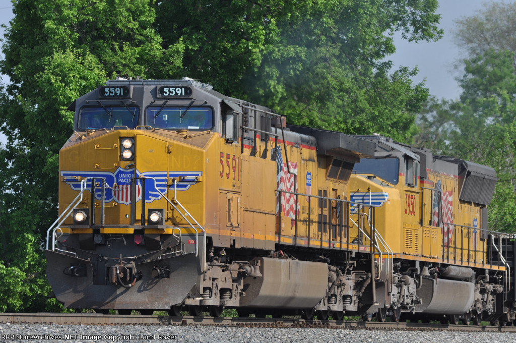 UP 5591 On CSX Q 501 Eastbound
